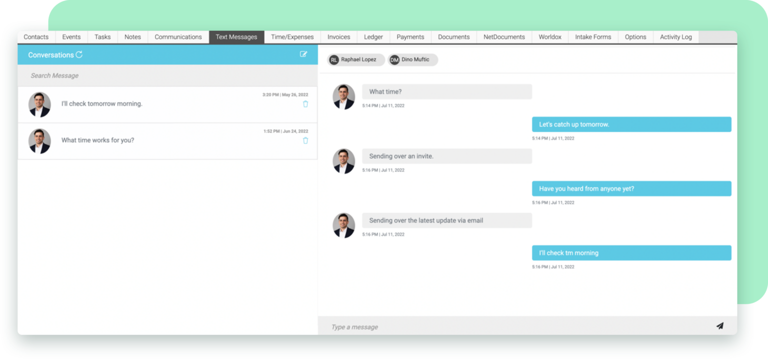 Legal Communication Software for Collaboration