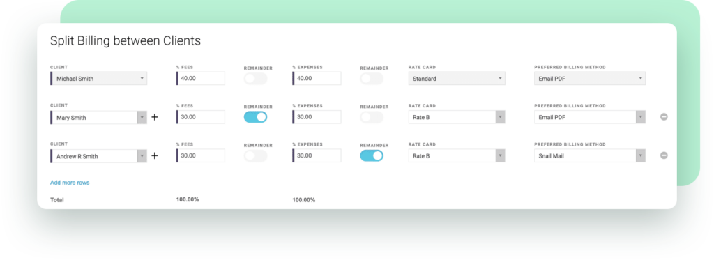 CARET Legal Feature Spotlight: Split Billing - CARET Legal